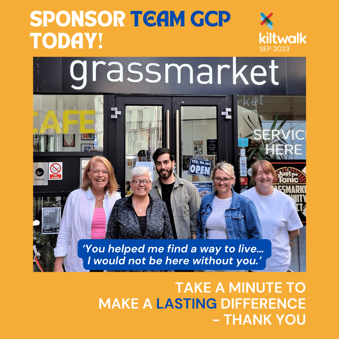 Sponsor Team GCP Kiltwalk - Grassmarket Community Project