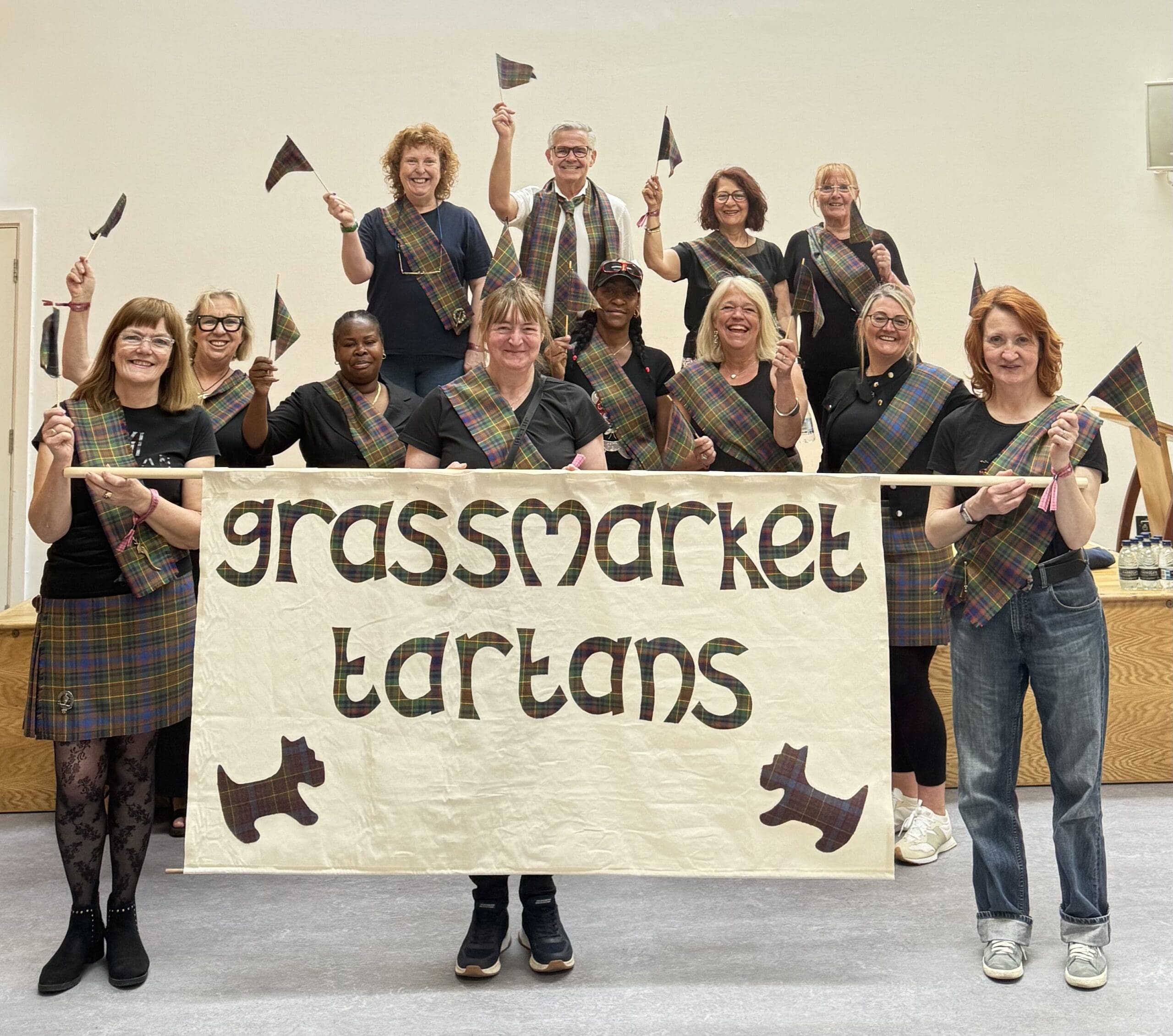 Grassmarket Tartans attend first ever Edinburgh Tartan Parade
